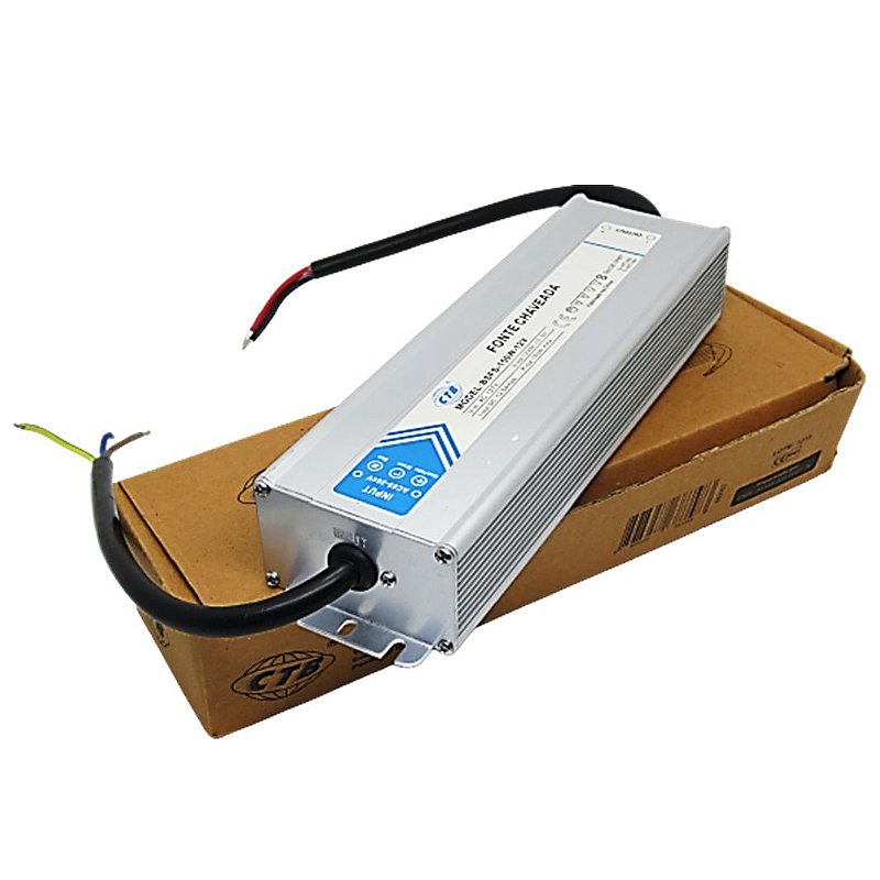 Fonte de Alimentação Bivolt 12v 12,5A - Tipo Blindada - BENLUZ ...