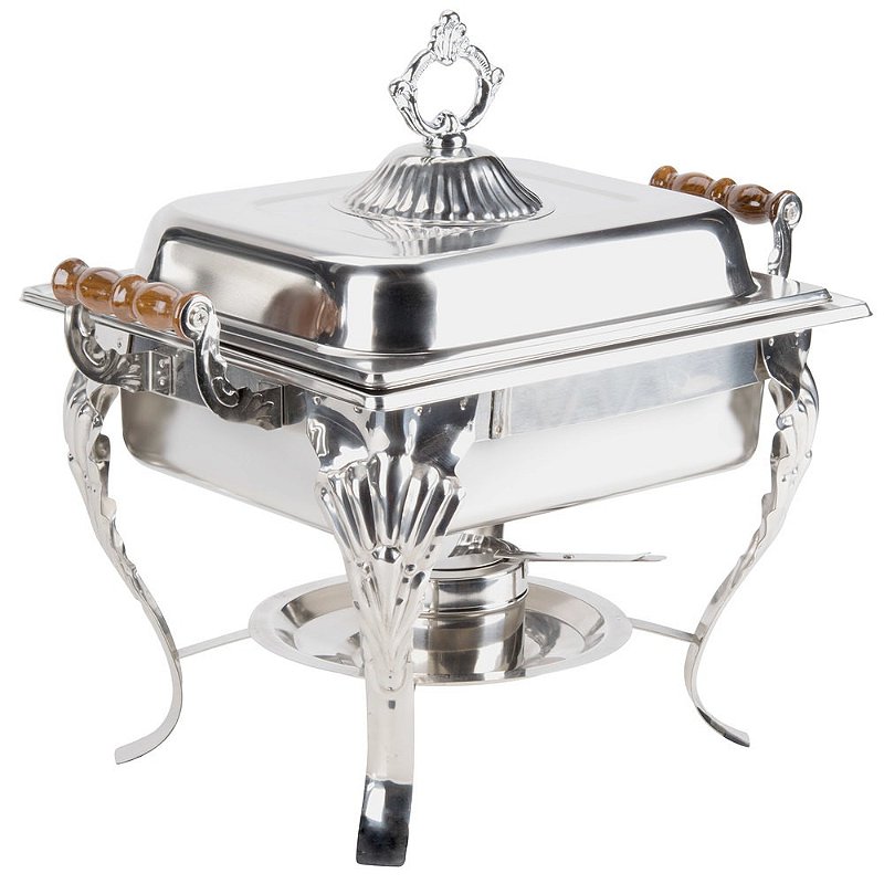 Rechaud Retangular Inox Classic 4 Litros Zahav - Maesttro - Maesttro ...