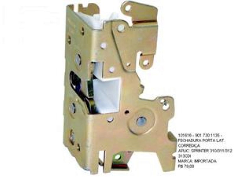Fechadura Porta Lat.Corredica Mercedes SPRINTER 310/311/312/313CDI ...