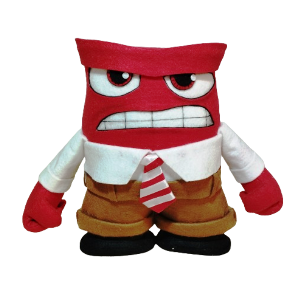 Boneco de feltro Raiva Divertidamente com 21cm de altura - MiFlohr ...