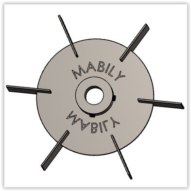 Hélice turbina radial - Mabily LTDA