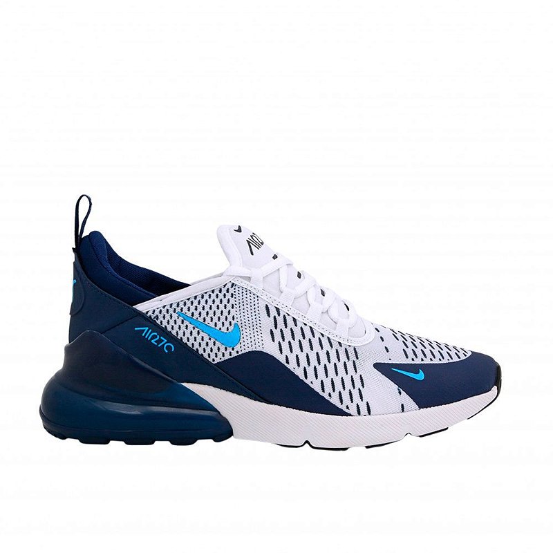 TÊNIS NIKE AIR MAX 270 BRANCO AZUL - Loja no pé. Os melhores calçados!