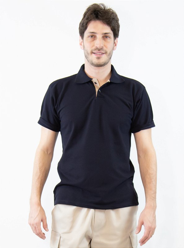 polo cores, preta, azul marinho, verde, mescla - Grifer Uniformes