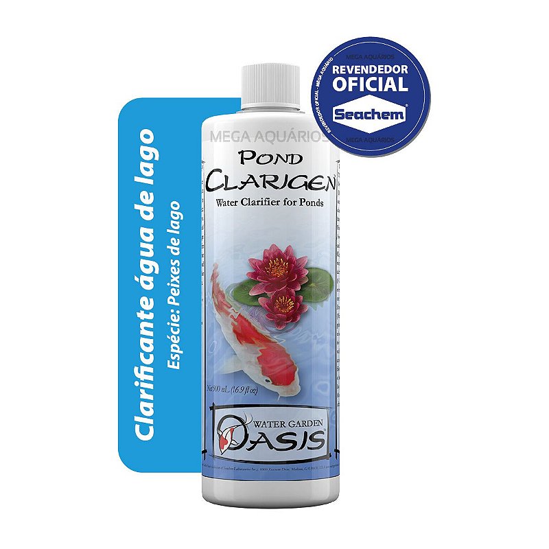 Seachem Pond Clarigen 500ml clarificante anti algas limpa turbidez lag ...