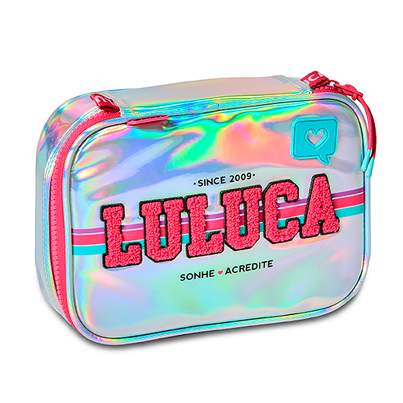 Estojo Box Escolar Holográfico Lulula Lulike - Clio - Shop Macrozao