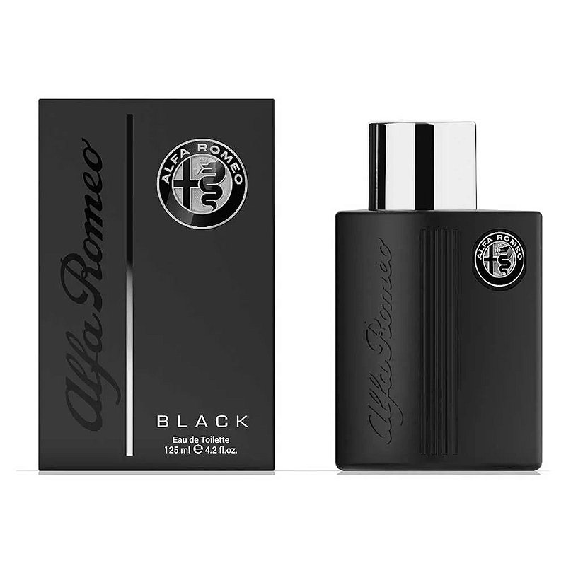 Perfume Black Alfa Romeo EDT 125ml - Body e Beauty