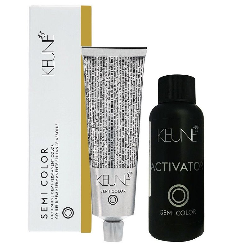 Keune Semi Color 8.3 Louro Claro Dourado + Activator - Body e Beauty Keune Semi Color 8.3 Louro Claro Dourado + Activator - Body e Beauty