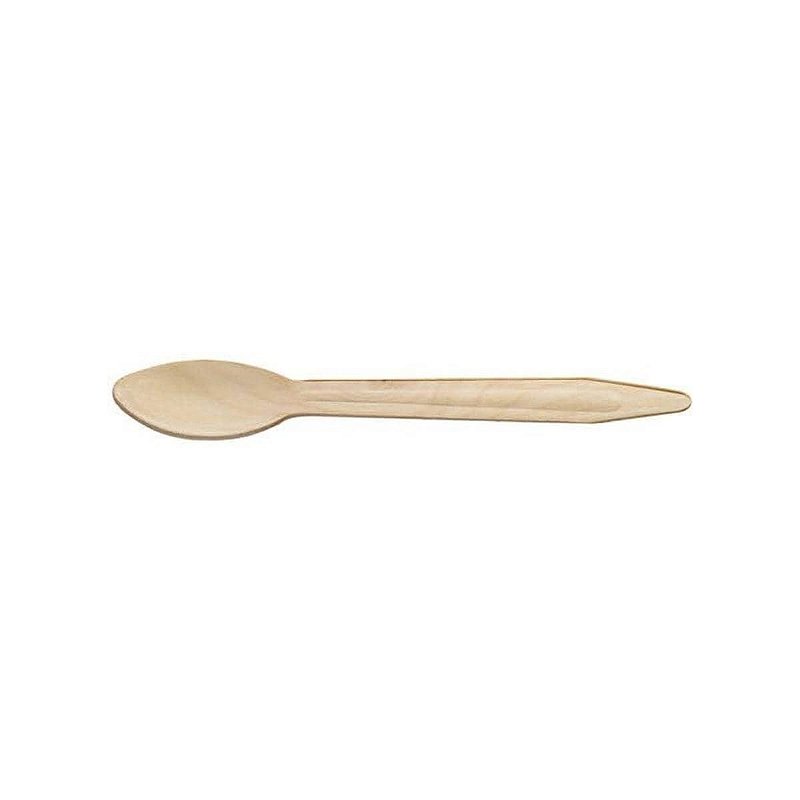 Colher Madeira Premium Encerada 14cm Biodegradável - 1.800un - Anders ...