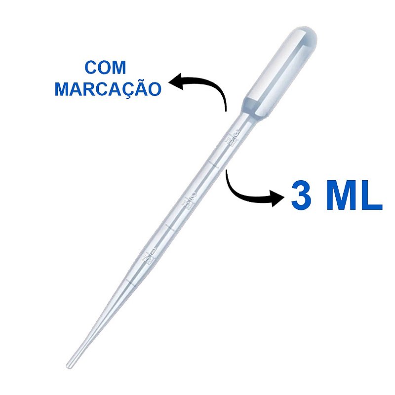 Pipeta Pasteur Graduada 3ml - Casa Nobre Brew Shop