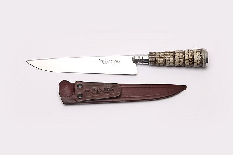 Faca Inox Fibra Tatu - Churrasco, Cutelaria e Agronegocio