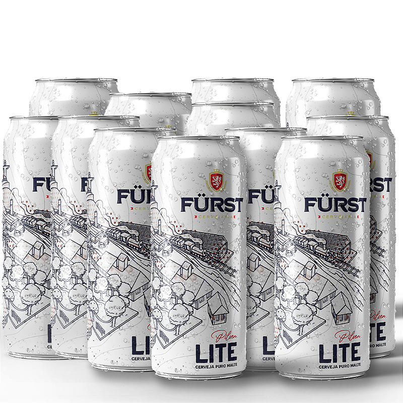 Fürst Lite: Low Carb, Zero Açúcar e Puro Malte - 12 Latões de 473 ml ...