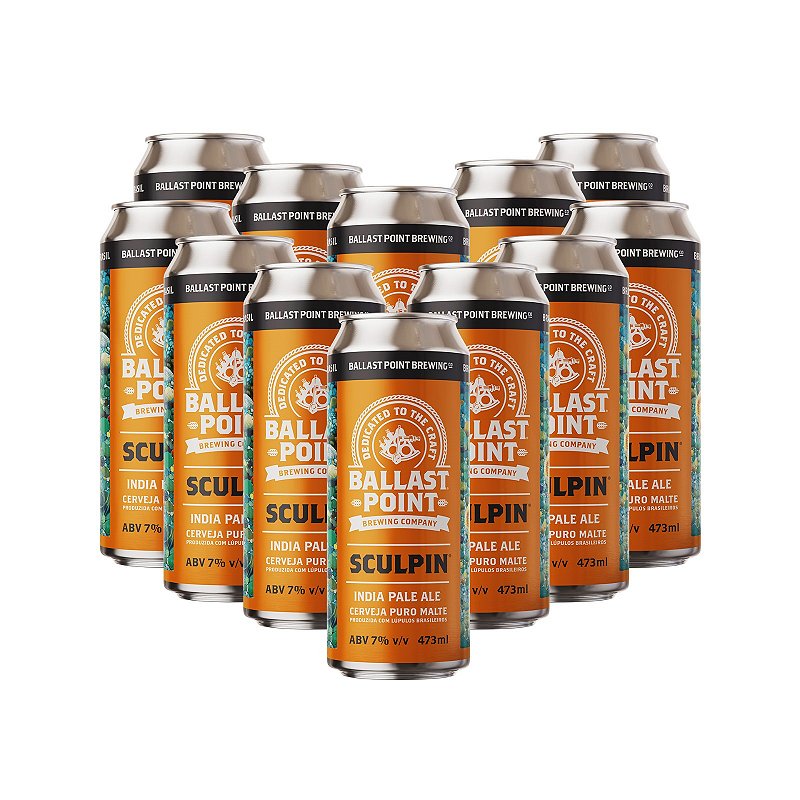Pack Ballast Point Sculpin IPA | 12 Latas de 473ml | A Lendária IPA ...