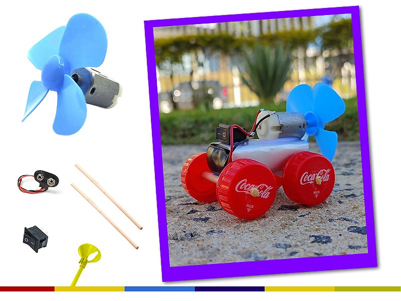 Carro Turbofan DIY - Kit Robótica Educação Maker - Robótica Educacional ...