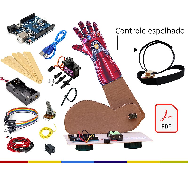 Braço Robótico Com Controle Espelhado DIY - Kit Robótica Educação ...