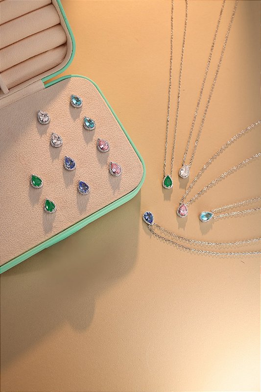 Conjunto de gota (escolha a cor) - Carmen Bittencourt