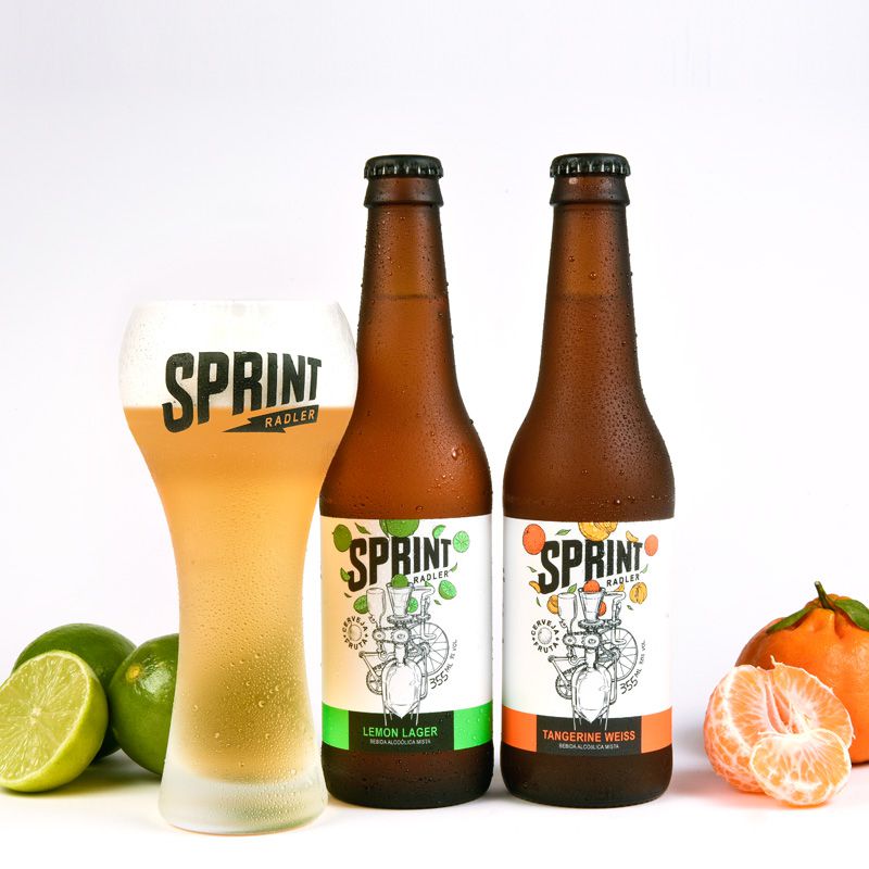 Sprint Lemon Lager e Tangerine Weiss (355 ml) - Caixa 12 garrafas ...