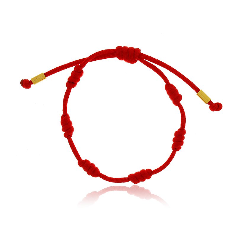 Pulseira 7 Nós Vermelho - Denise Furlan / Semijoias e Acessórios