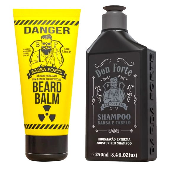 Coffret Barba Forte Don Forte Shampoo + Balm (2 produtos) - Emporio Parfum