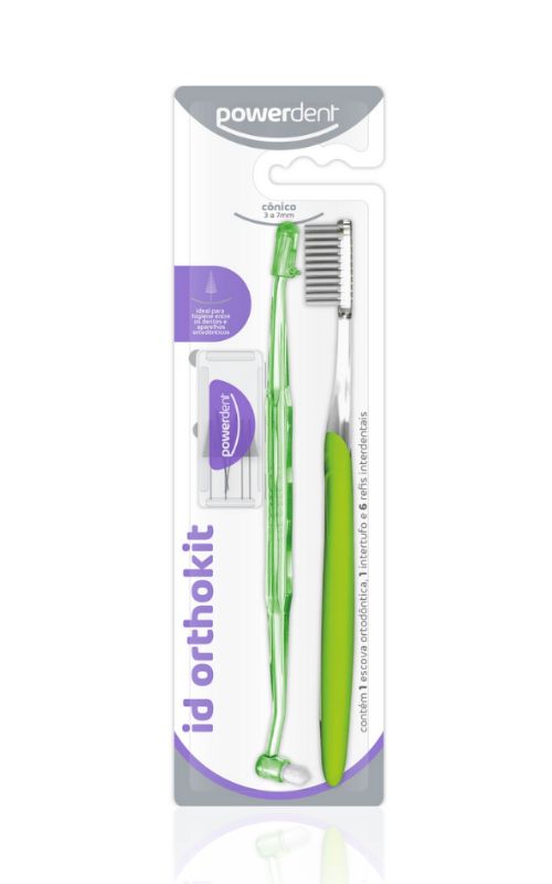 Kit Ortodôntico Escova Ortodôntica + Intertufo + Refil Interdental ...