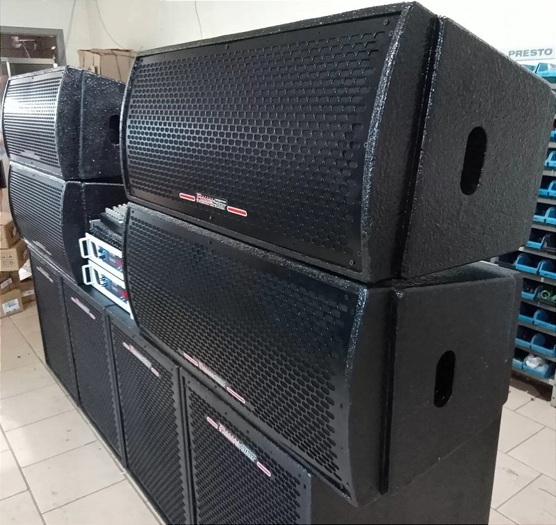 CAIXA LINE GRAVE PA LINE ARRAY SUB - Triell Áudio System