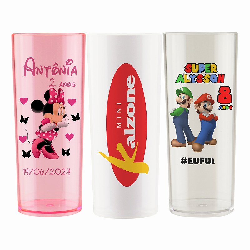 Copos long drinks personalizados com estampa colorida - Sturza ...