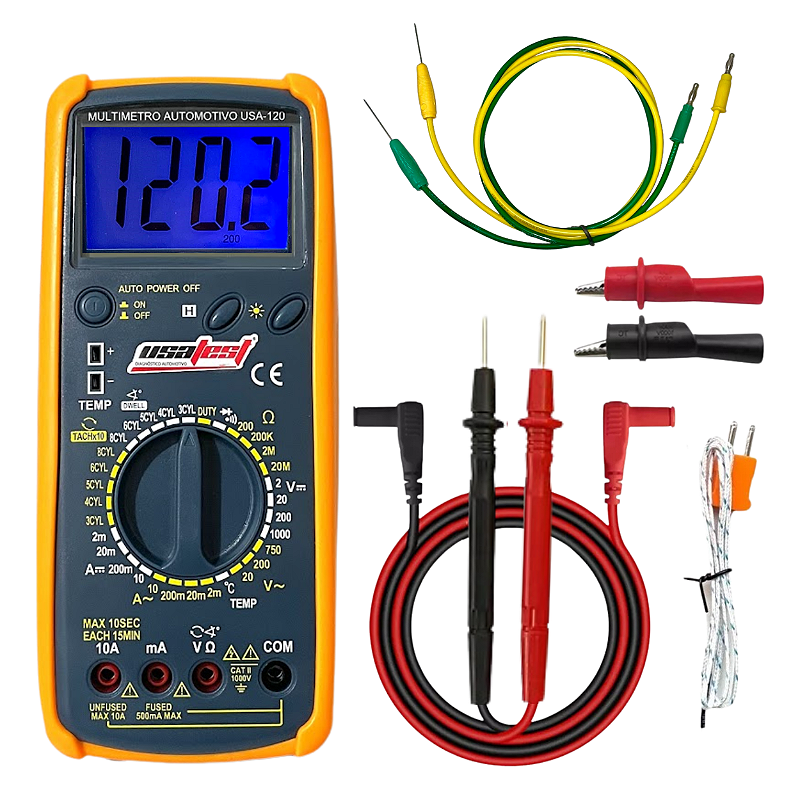 Multímetro Digital Automotivo USA-120 - Loja Virtual Usatest
