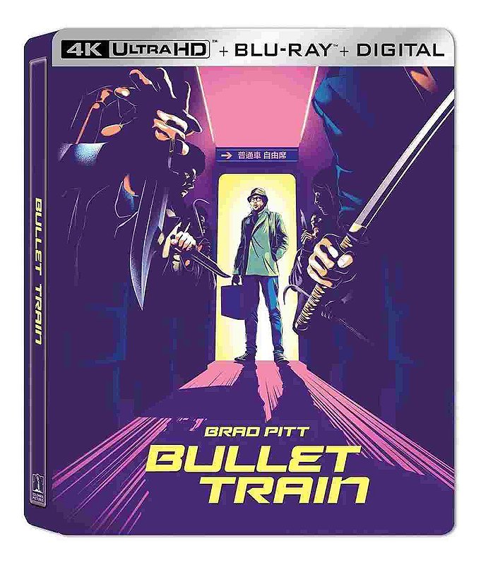 Steelbook 4k UHD + Blu Ray Trem Bala Bullet Train - The Originals