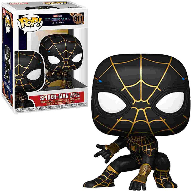 Funko Pop! No Way Home Spider-Man Black Gold Suit 911 - The Originals