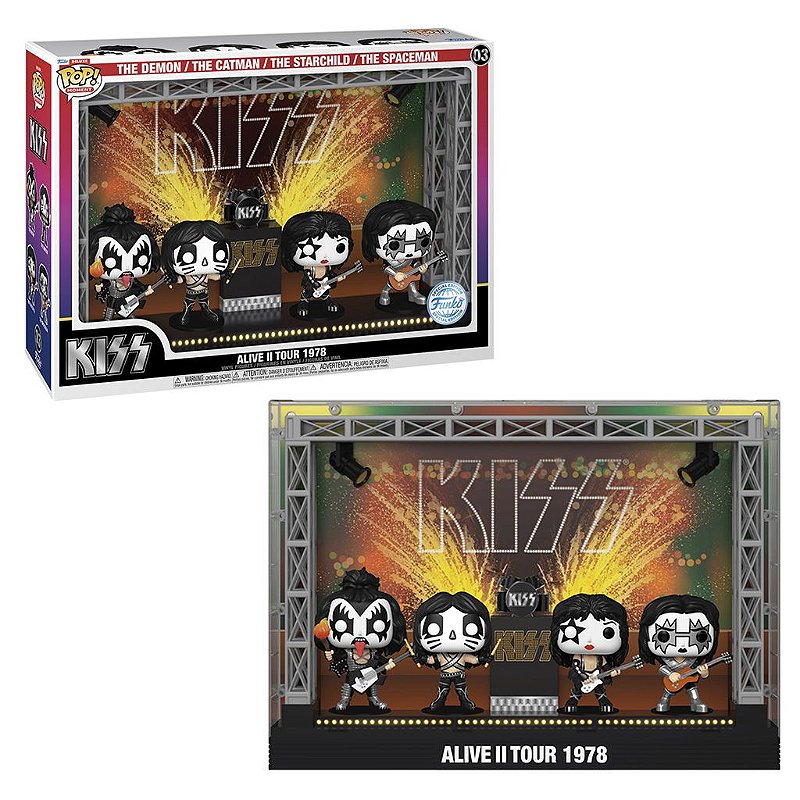 Funko Pop! Moments Deluxe Kiss Alive II Tour 1978 03 - The Originals