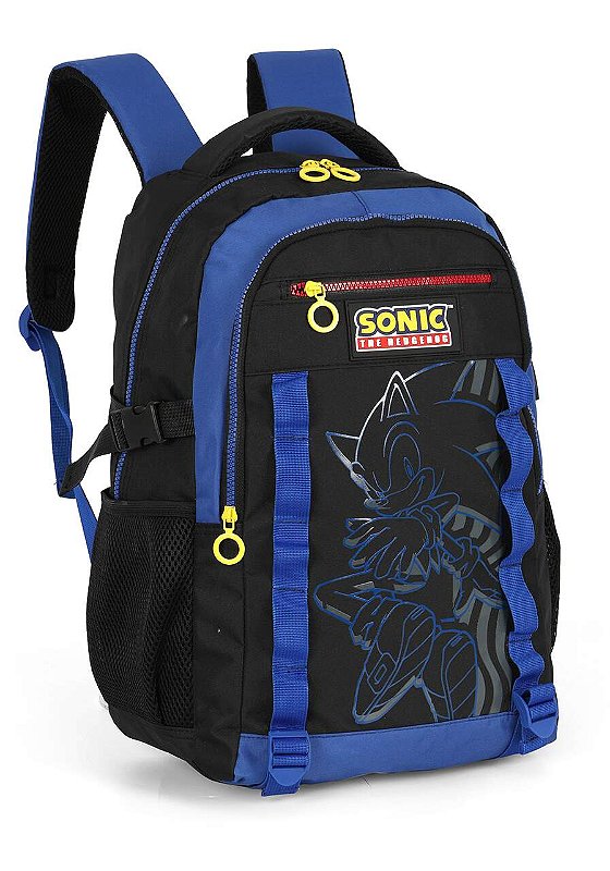 Mochila De Costas Sonic The Hedgehog Azul Luxcel - The Originals