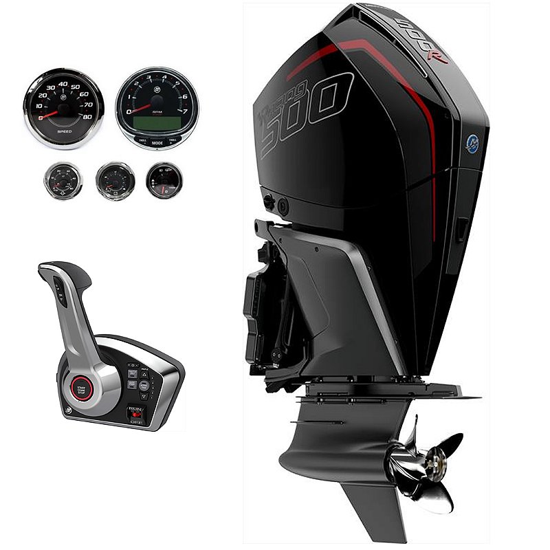 Motor de popa Mercury Racing 500 HP EFI 4T V8 DTS Rabeta L 20" Drive ...
