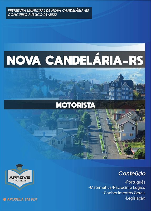 APOSTILA NOVA CANDELÁRIA - MOTORISTA - Aprove Apostilas