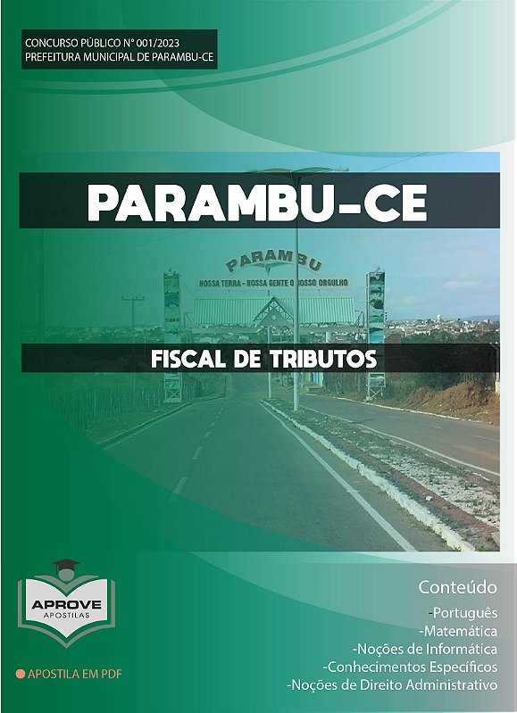APOSTILA PARAMBU - FISCAL DE TRIBUTO - Aprove Apostilas