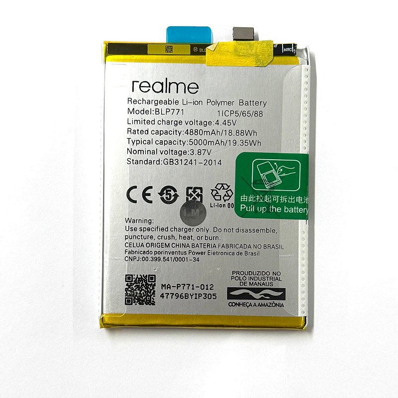 Bateria Realme BLP771 - Smarts Parts