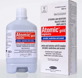 ATOMIC GOLD ESTIMULADOR DE CRESCIMENTO GADO BOVINO 500 ML - Rural Center