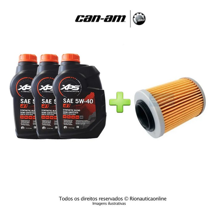 Kit Revisão Oleo e Filtro de Oleo Original Can-am UTV Quadriciclos ...