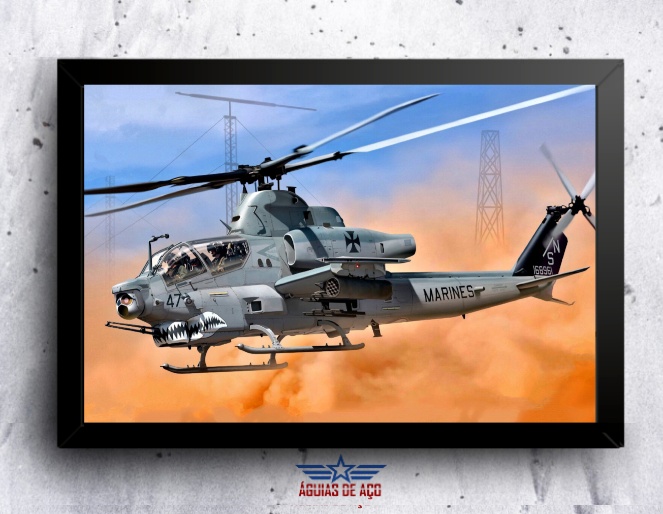 Quadro - AH-1Z VIPER (20cm x 30cm) - Loja Águias de Aço