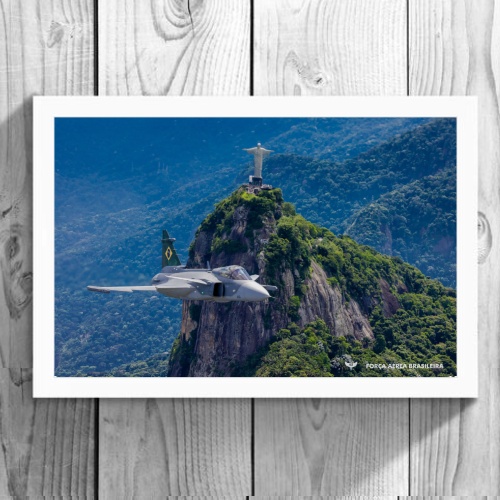 Quadro - GRIPEN - FAB (20cm x 30cm) - Loja Águias de Aço