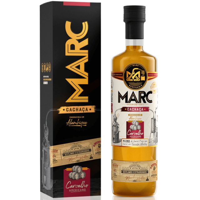 Cachaça Marc Carvalho Americano 700ml - Ararauna Cachaçaria