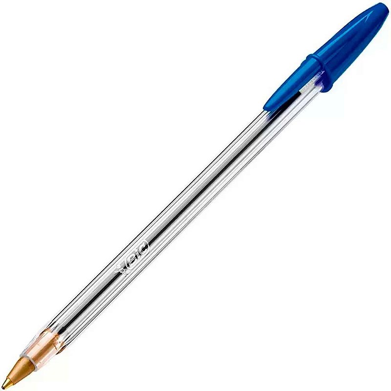 Caneta Esferográfica Bic Cristal Azul - Loja Solutech Eletrônicos e Acessórios