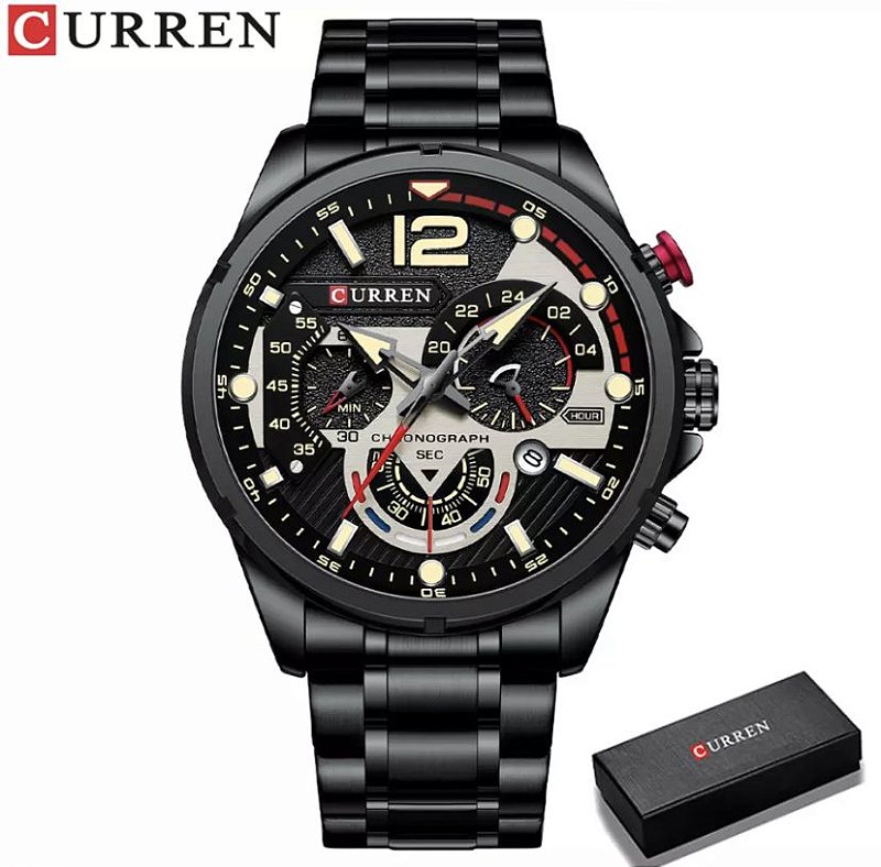 Relógio Curren 8395 Preto - Relógios Curren