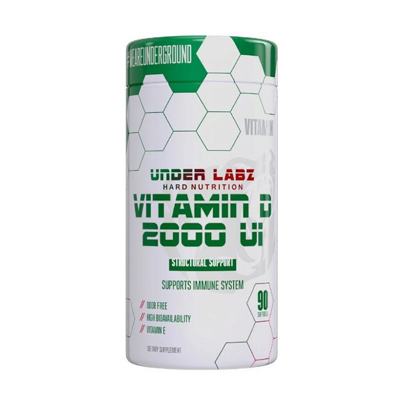 VITAMIN D 2000UI UNDER LABZ - 60 CAPS - Curitiba Nutrition - Suplementos