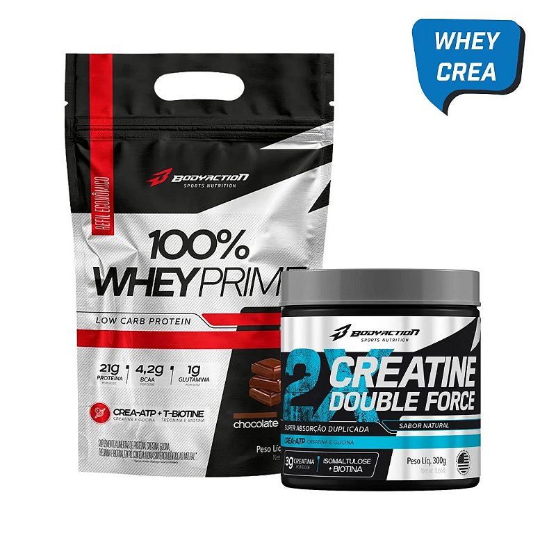 KIT BODY ACTION - WHEY 900G + CREATINA 150G - Curitiba Nutrition ...