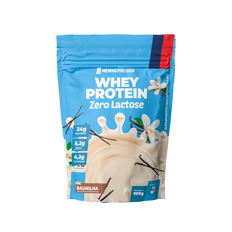 WHEY ZERO LACTOSE NEW NUTRITION - 900G - Curitiba Nutrition - Suplementos
