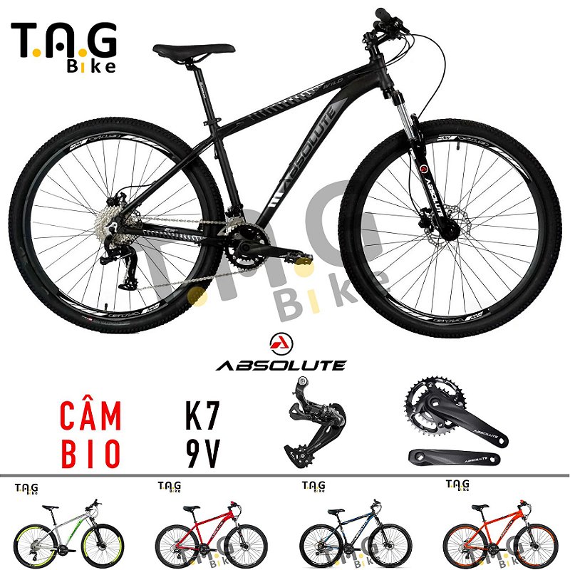 Bike Absolute K7 - Cambio Absolute 18vl - Freio Hidráulico - grupo ...