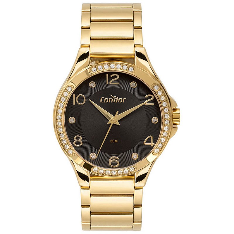 Relógio Condor Feminino Dourado Analógico COPC21AECM4P - SunClock ...
