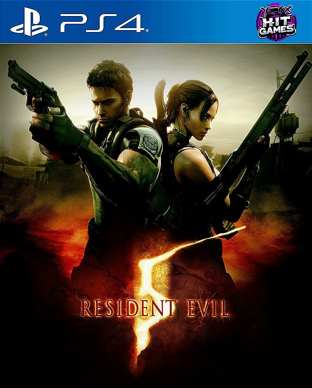 Resident Evil 5 PS4/PS5 Psn Midia Digital - Hit Games Midia Digital Ps4 ...