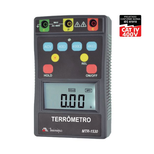 Terrômetro Digital Minipa MTR-1530 - Uno Comércio | Materiais de Construção