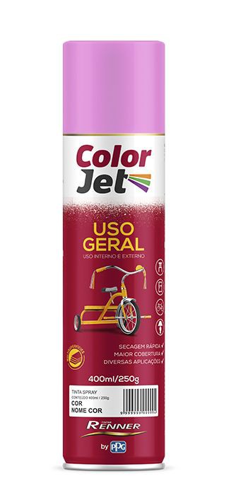 Tinta Spray Uso Geral Rosa 400ml Renner - Uno Comércio | Materiais de ...