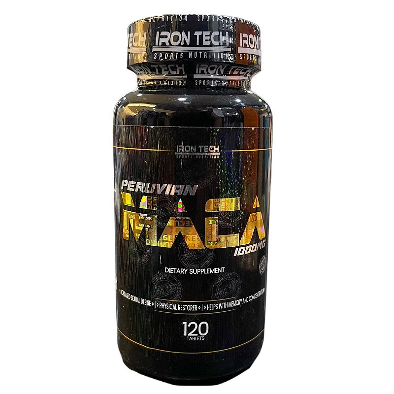 MACA PERUANA 500MG 120TAB - IRON TECH - HEAVY NUTRITION SUPLEMENTOS